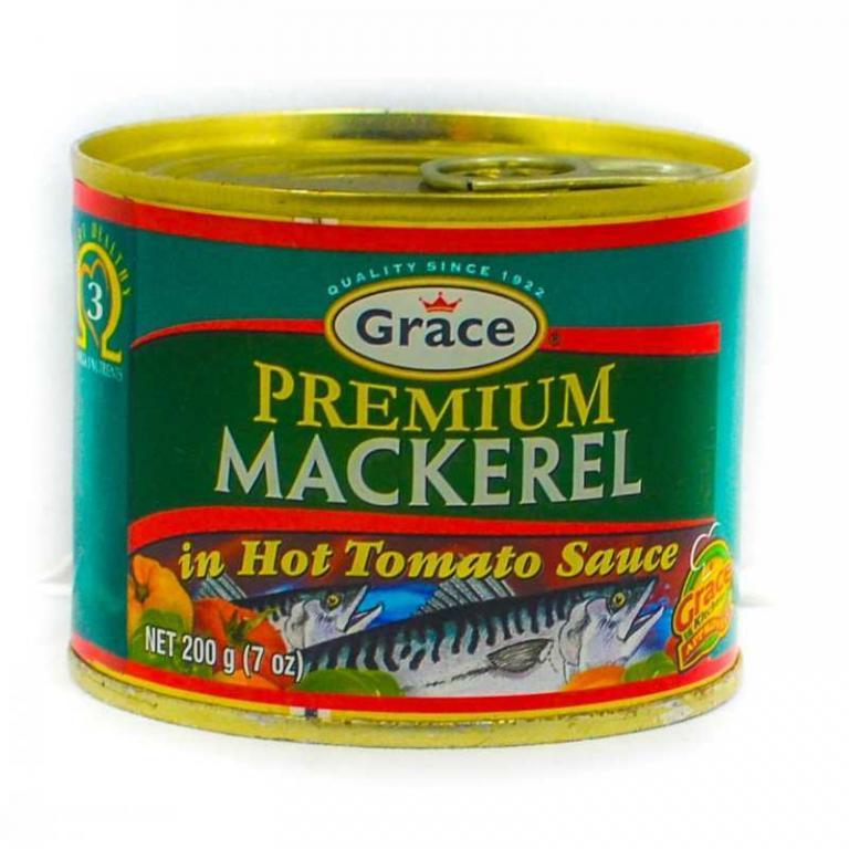 GRACE PREMIUM MACKEREL IN H/SAUCE 200G - Grocery Shopping Online Jamaica