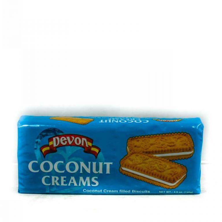 DEVON COCONUT CREAMS BISCUITS 140G - Grocery Shopping Online Jamaica