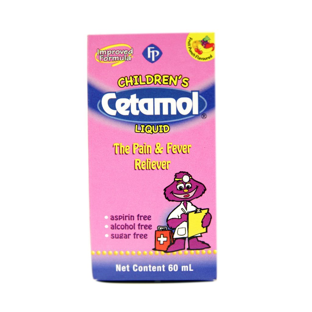 CETAMOL CHILDREN LIQUID PAIN FEVER RELIEVER 60ML - Grocery Shopping ...