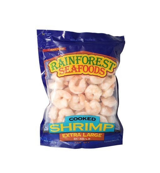 RAINFOREST SHRIMP COOKED XLGE 31-40 340G - Grocery Shopping Online Jamaica