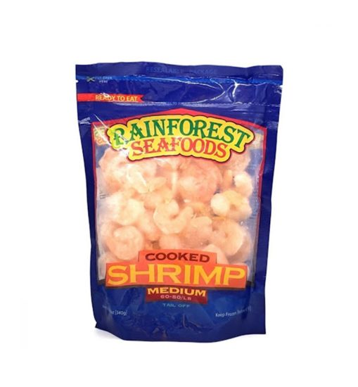 RAINFOREST SHRIMP COOKED 60-80 MED 340G - Grocery Shopping Online Jamaica
