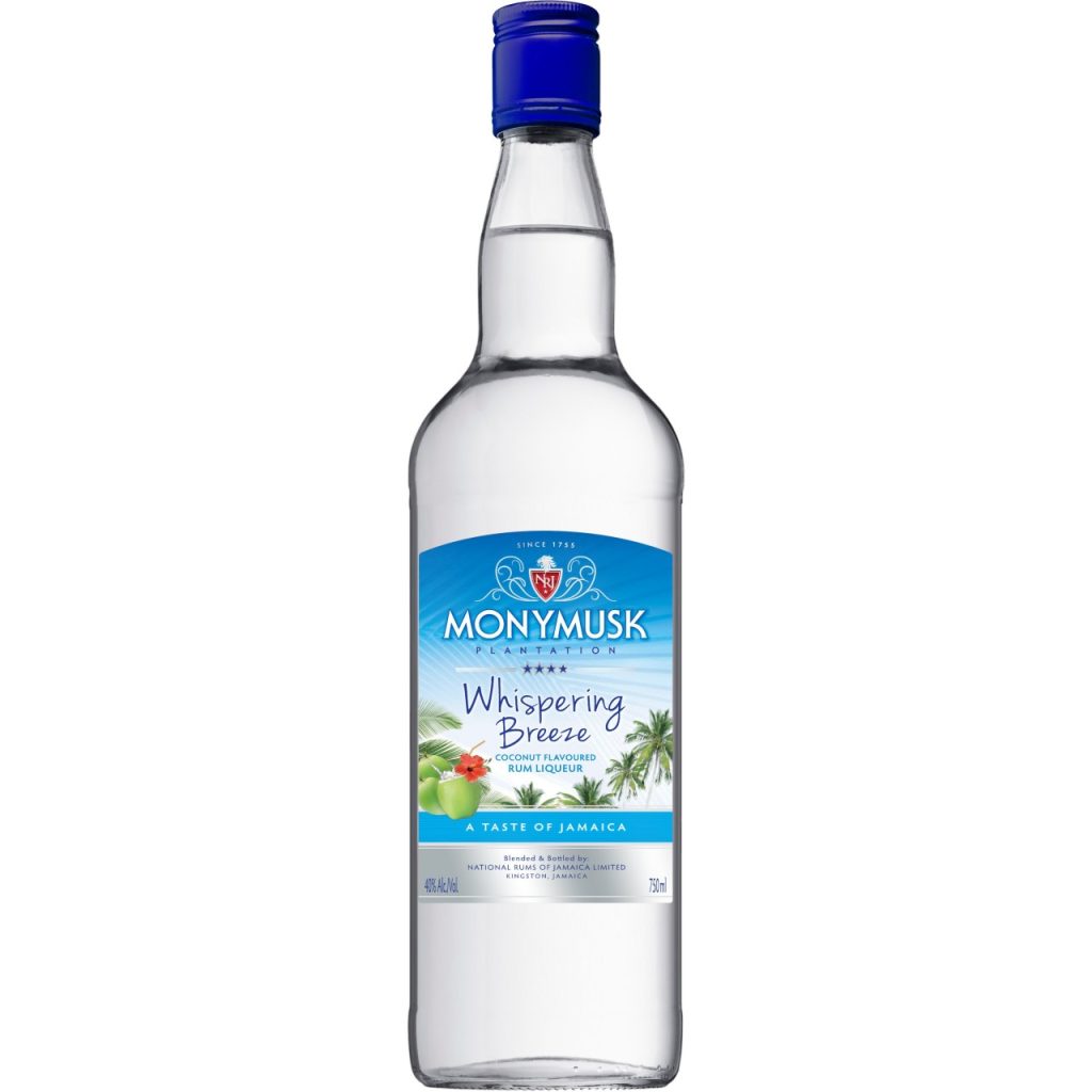 MONYMUSK WHISPERING BREEZE COCONUT RUM 750ml - Grocery Shopping Online ...